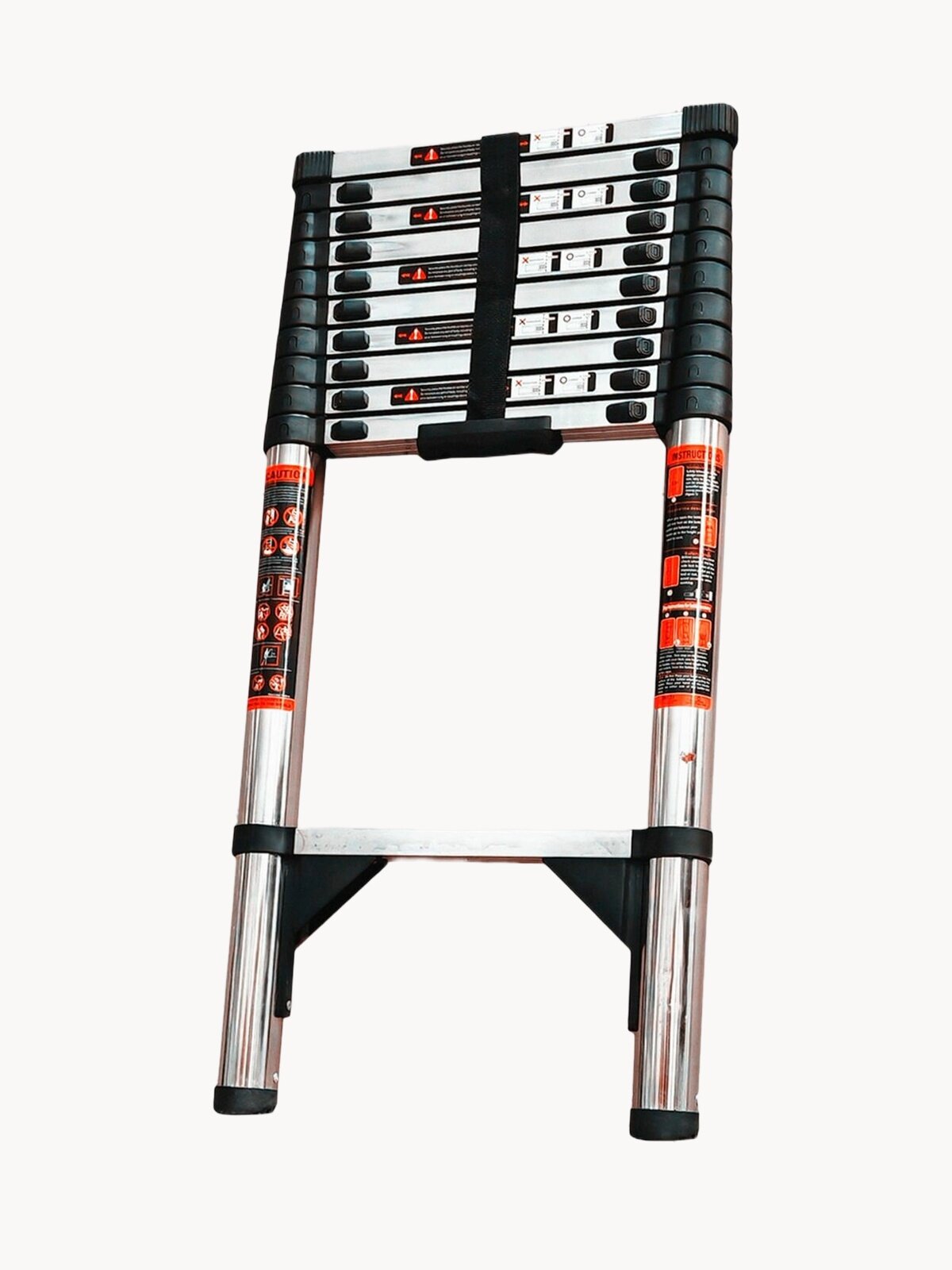 Лестница телескопическая 3,9 метра (нержавейка)