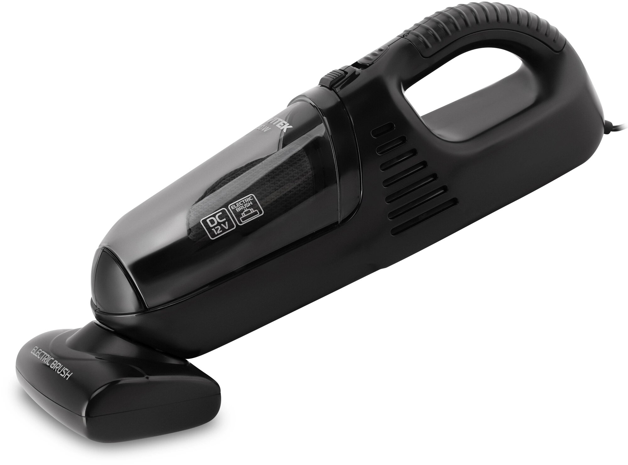 Пылесос автомобильный Vitek VT-1850 черный, 90Вт, 3 насадок