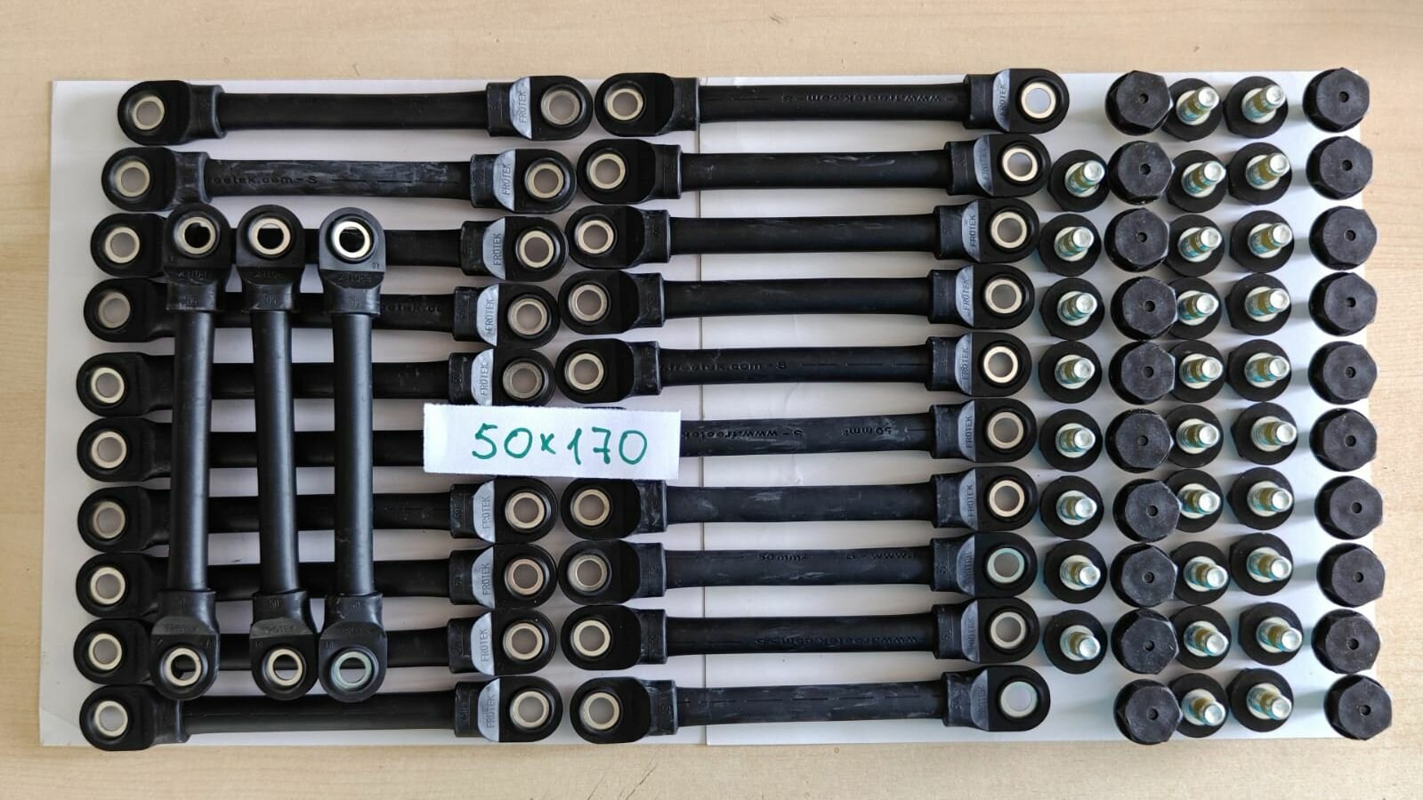 Комплект перемычки гибкие Frotek 50x170 (23 шт) и болты (48 шт) для аккумулятора 48V