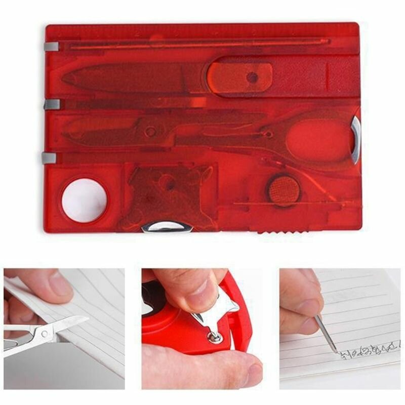 Многофункциональный набор карточек для швейцарских армейских ножей кемпинга на открытом воздухе-Синий