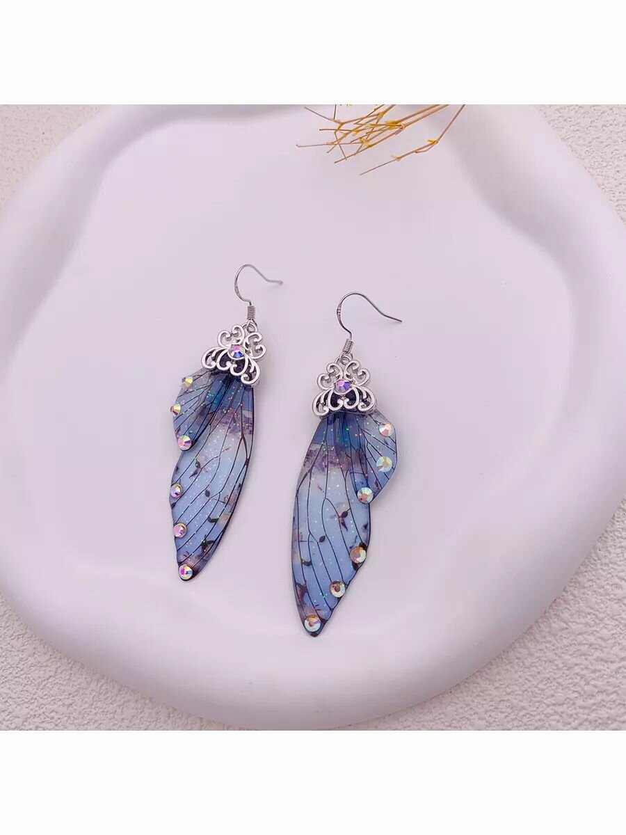 Серьги, искусственный камень