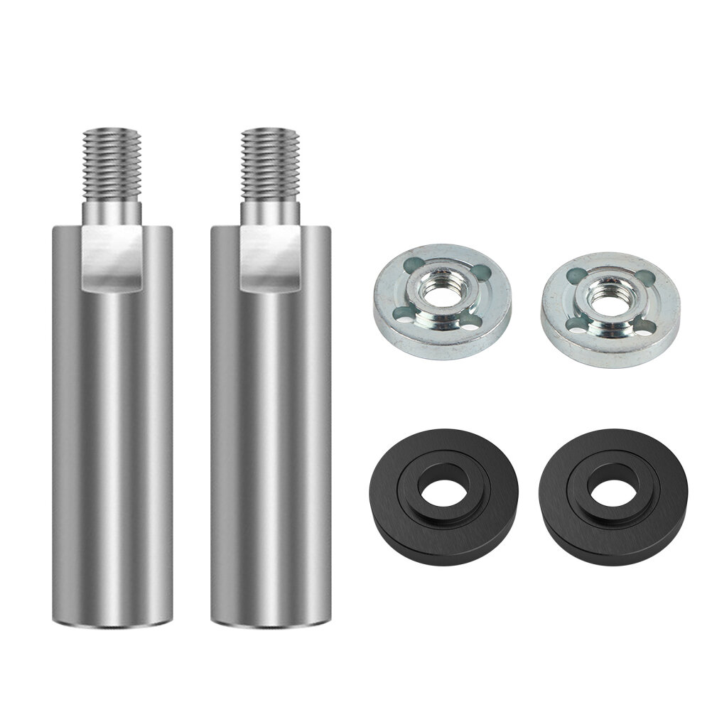 Удлинительный стержень для угловой шлифовальной машины, многоцелевой роторной полировальной машины, резьбовой вал с фланцевой стопорной гайкой для удлинения инструмента и надежного соединения.