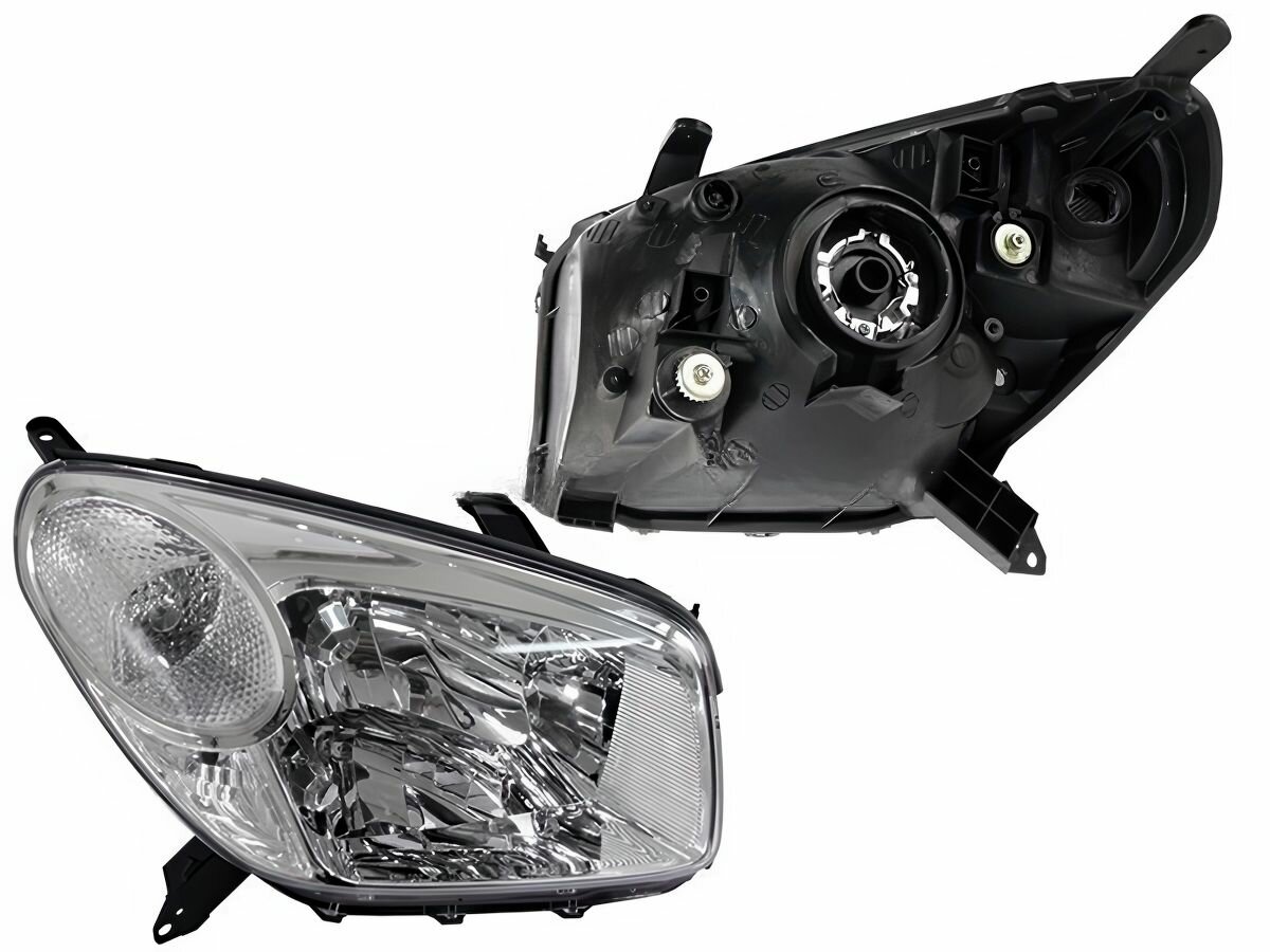 Фара правая, галоген, ручная регулировка для Тойота Рав 4 арт ST21211F6R SAT