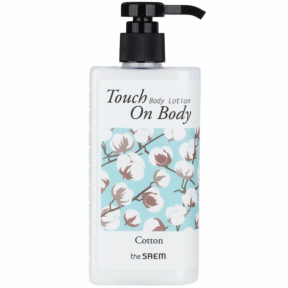 The Saem Touch On Body Cotton Body Lotion лосьон для тела с экстрактом хлопка (300мл.)