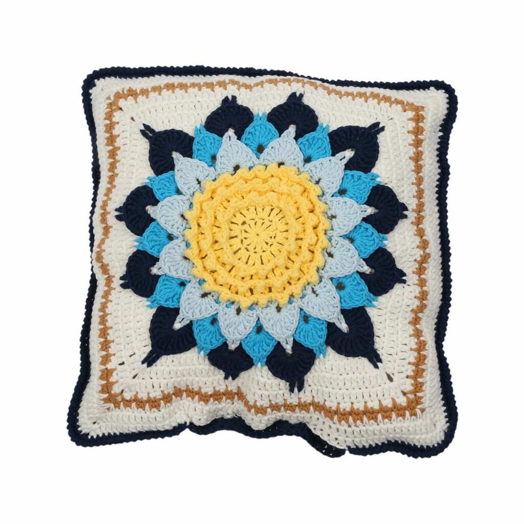 Пасторальная вязаная подушка для чехла Многоцветная наволочка