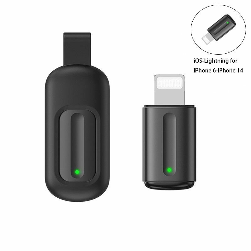 Новый инфракрасный капсульный пульт дистанционного управления для смартфонов 5го поколения, подходит для моделей iphone6-iphone14, интерфейс Lightning, черный