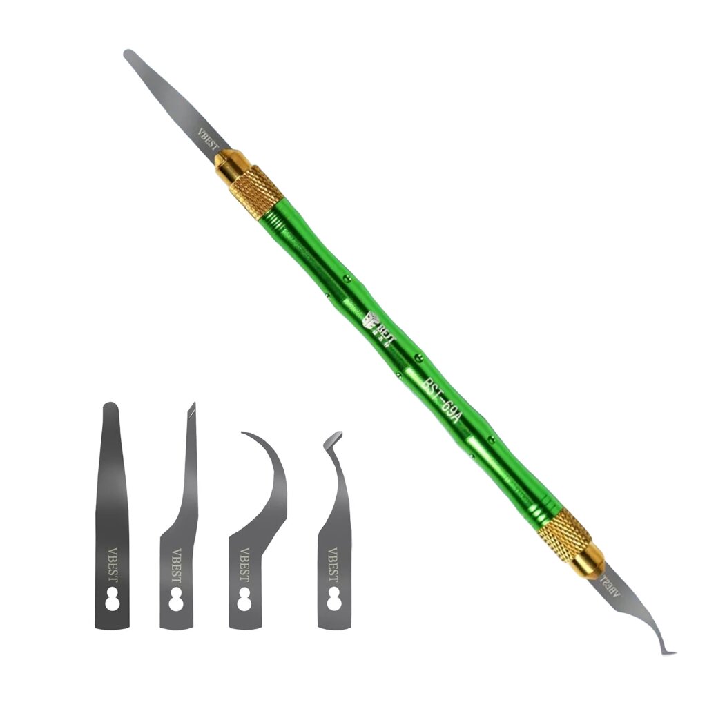 BST-69A+ 4 в 1B1adesCPU IC чип клея для удаления ножа материнская плата PCB для мобильного телефона BGA чип удаления инструмента Pry