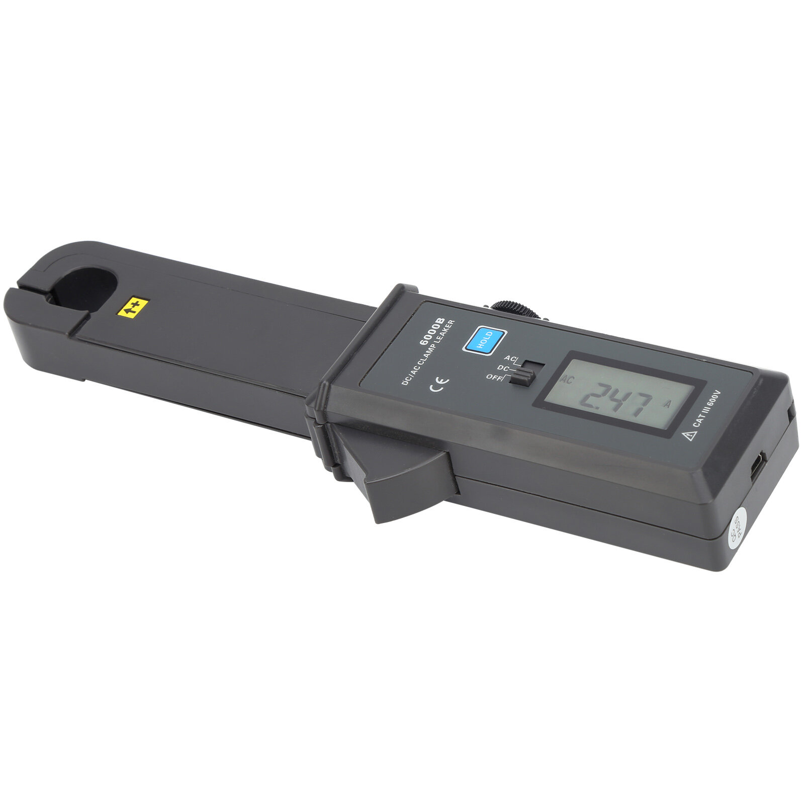 ETCR6000B AC DC Измеритель тока утечки 0mA-60.0A Бесконтактный автомобильный зажим для утечки тока