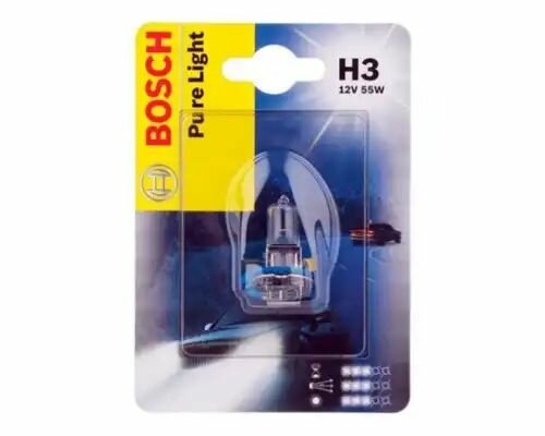 Лампа (H3) 55W 12V PK22S галогенная в блистере
