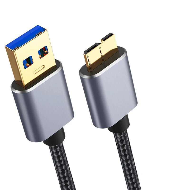 Кабель USB 3.0, удлинитель USB, кабель USB 3.0, штекер на штекер Micro B, кабель для быстрой зарядки, внешний жесткий кабель для Samsung Note 3 S5