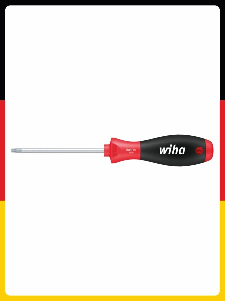 Отвертка Wiha SoftFinish TORX PLUS с круглым жалом 9IP