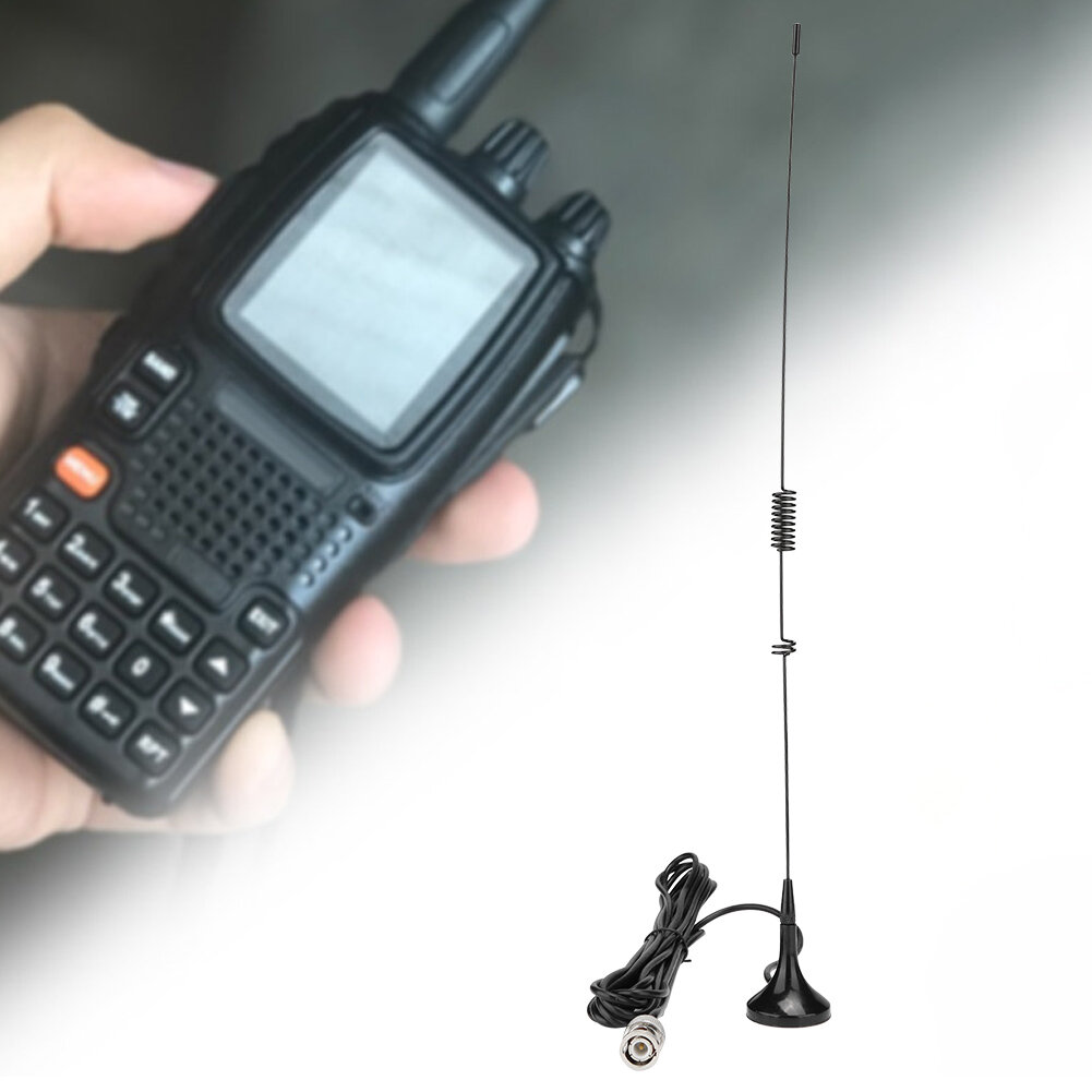 Мобильная Антенна Связи: Металлический Корпус Магнитная База Мощность 10 Вт UHF VHF Антенна - Высокий Приём Сигнала Универсальная Совместимость For Рации ICOM YAESU Kenwood BAOFENG