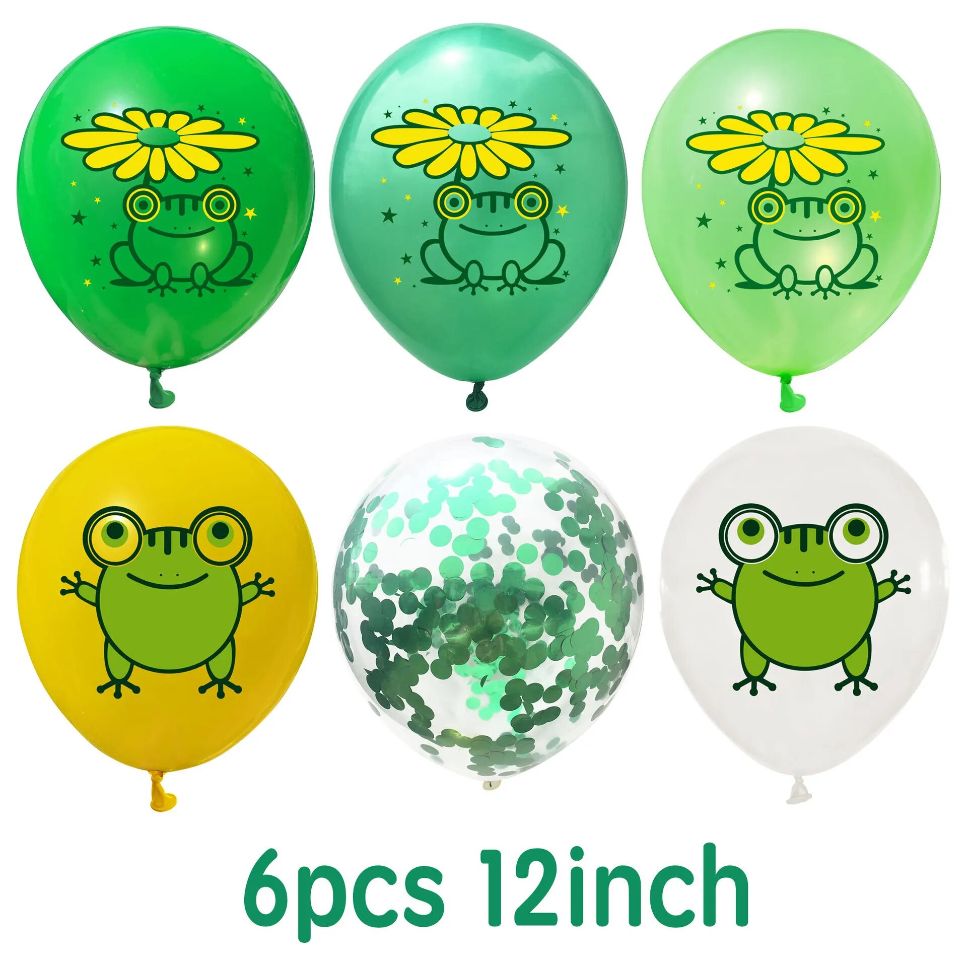 Набор воздушных шаров лягушек Mix-6pcs