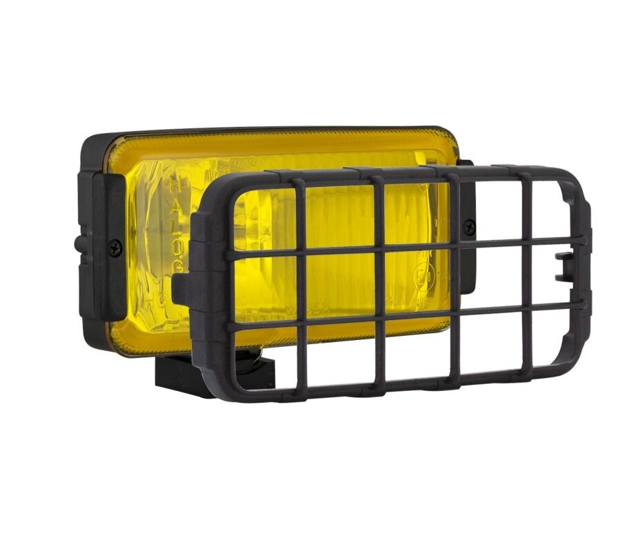 Фара дополнительная дальнего света Wesem HP2.11147 с защитной решеткой желтое стекло (комплект 2 шт.)