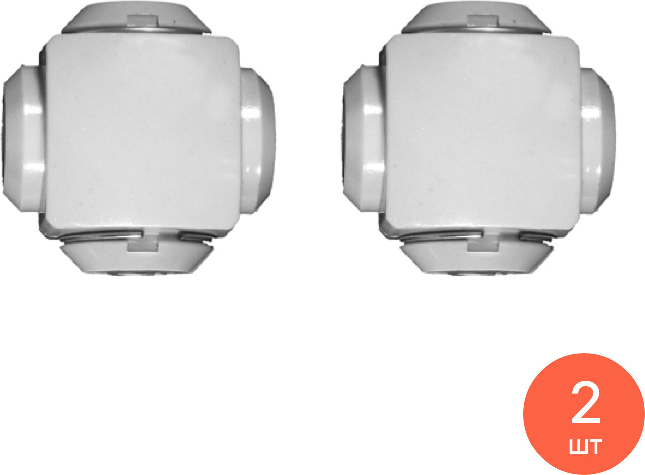 Сжим ответвительный Systeme Electric / Систем Электрик У734М для магистрального провода, пластик, белый, 16-35/16-25мм² / электрика (комплект из 2 шт)