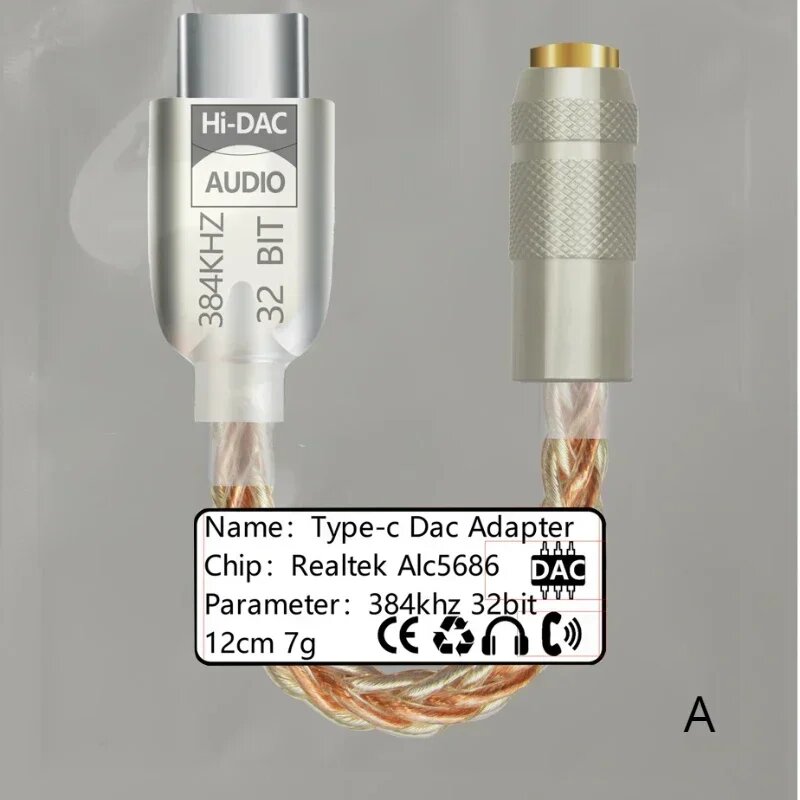ЦАП усилитель ALC5686 USB Type-C до 3,5 мм Realtek B