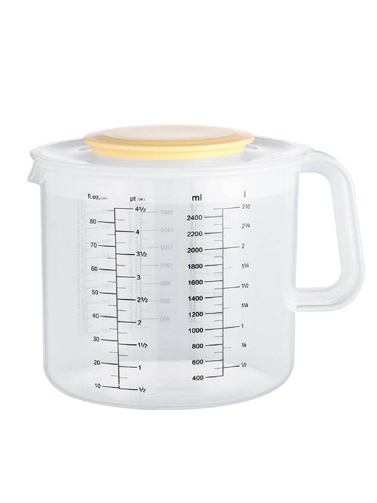 2,5-литровые весы для выпечки, чаша для смешивания с прозрачной пластиковой крышкой для домашней кухни