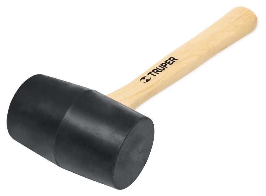 Киянка TRUPER / Трупер с деревянной рукояткой, резиновая, бежевая, 34см / инструменты