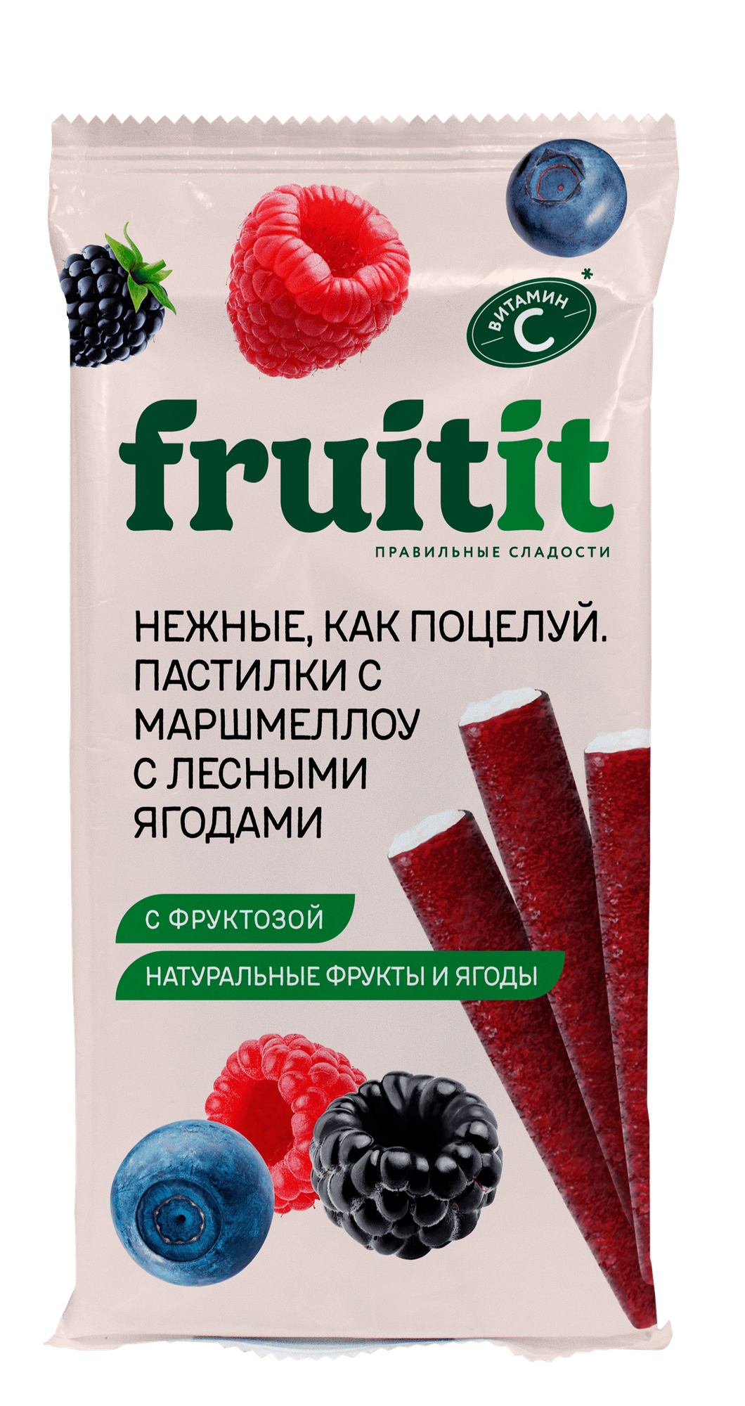 ПС Пастилки с маршмеллоу FRUIT IT Лесные ягоды 55г, 3 шт
