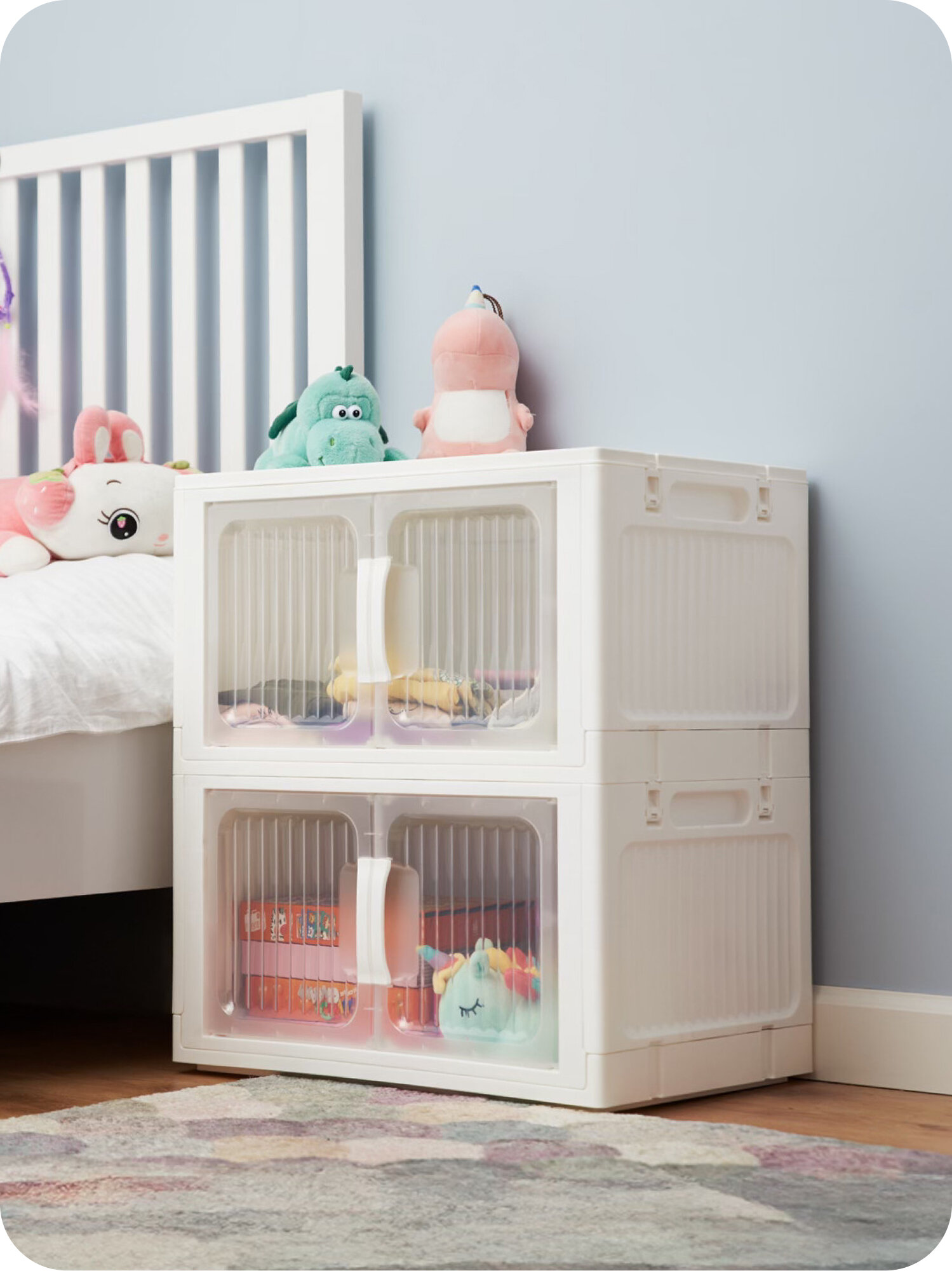 Универсальный шкаф, «Я сам», Альт-Пласт, 2шт, напольный, белый, пластик