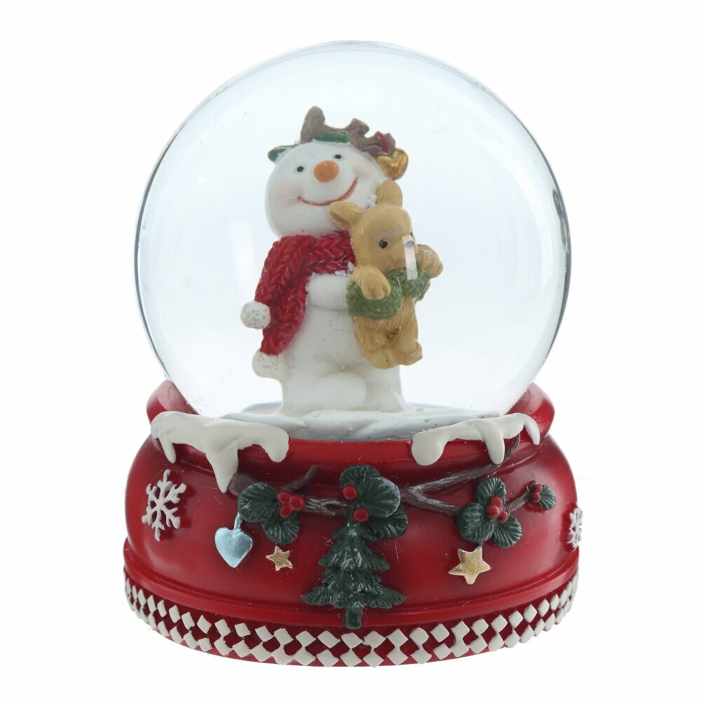 Снежный шар Снеговик 6,5х6,5х8,5 см KSM-824814