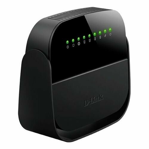 Wi-Fi роутер D-Link DSL-2640U/R1A, N150, ADSL2+ (AnnexA/L/M), черный