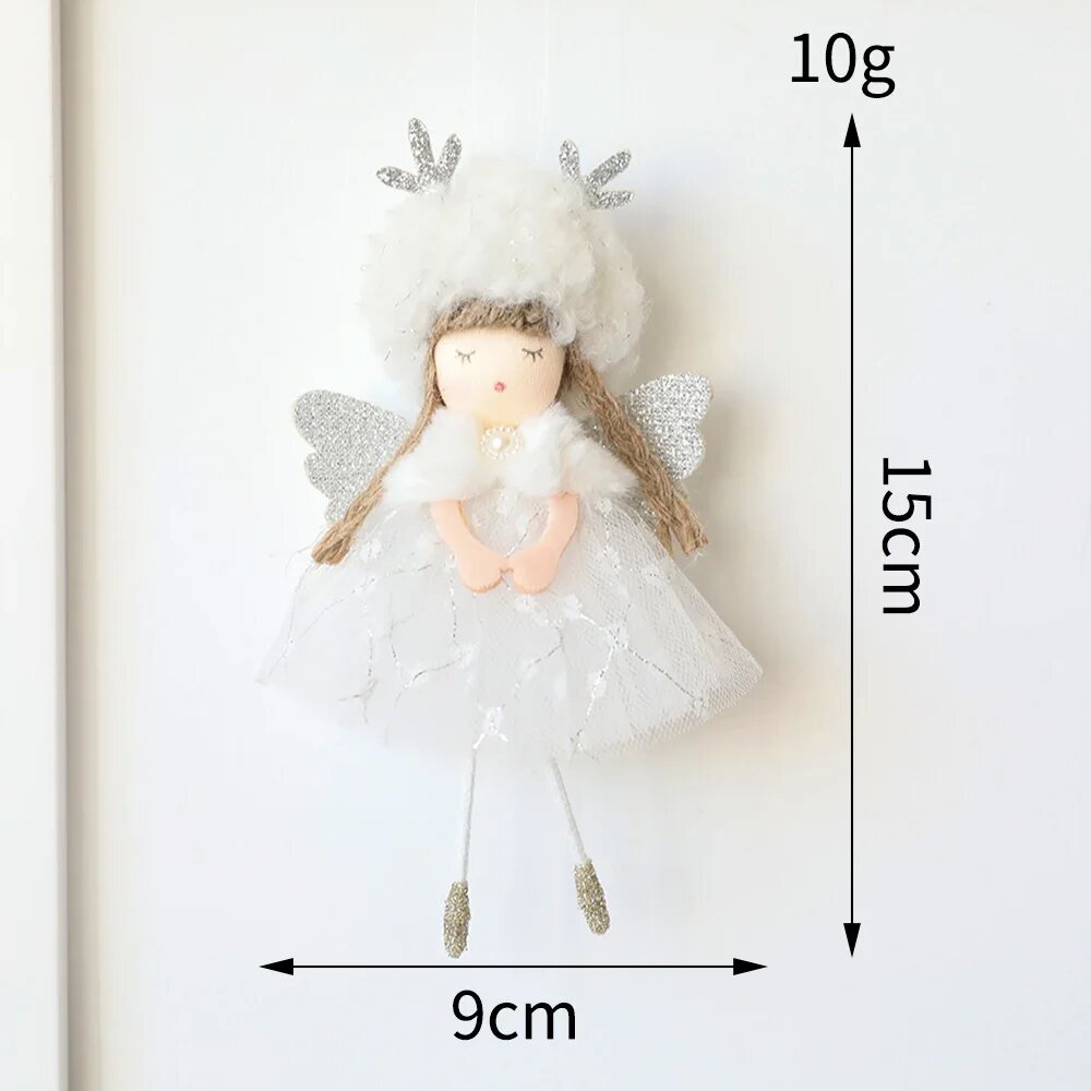 Рождественская кукла-ангел White-1pcs
