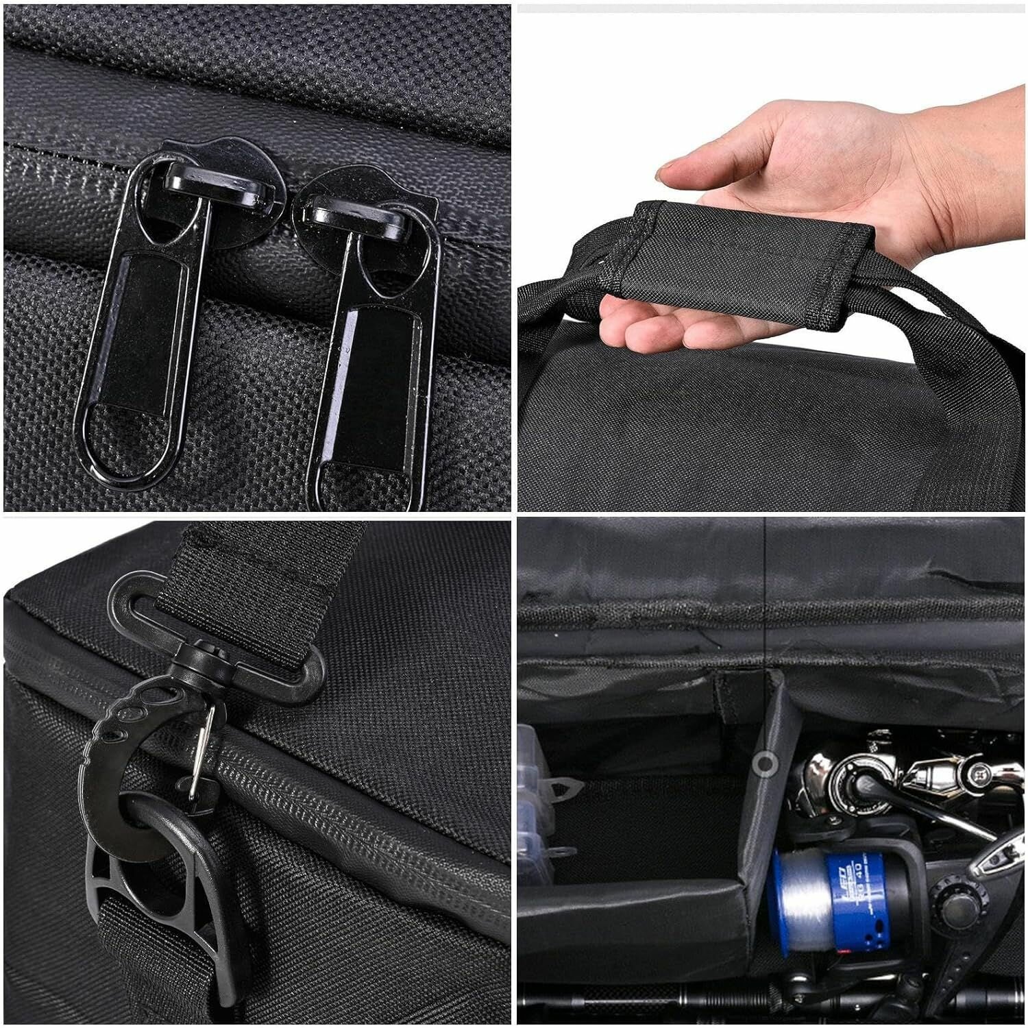 Рыболовная универсальная сумка-органайзер для снастей и катушек, грузил, кофр для аксессуаров рыбака