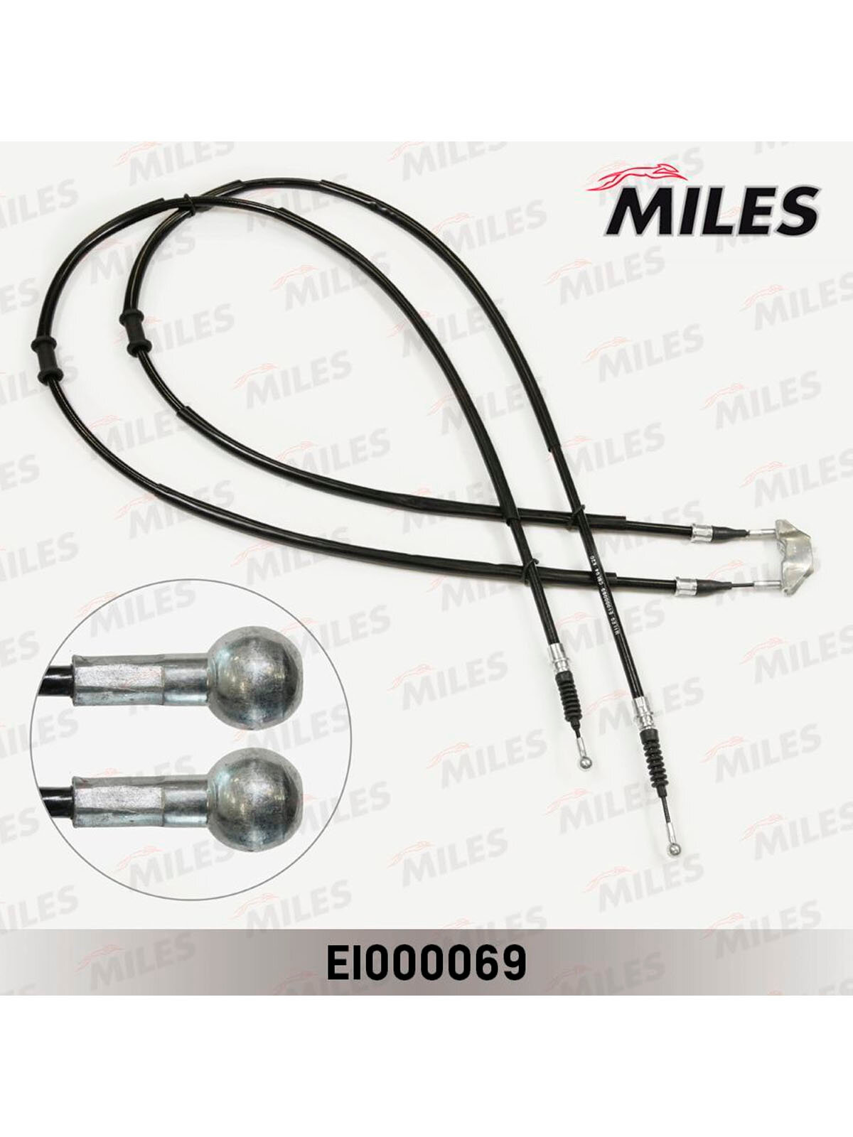 Трос стояночного тормоза MILES EI000069, для OPEL ASTRA, 1647 мм