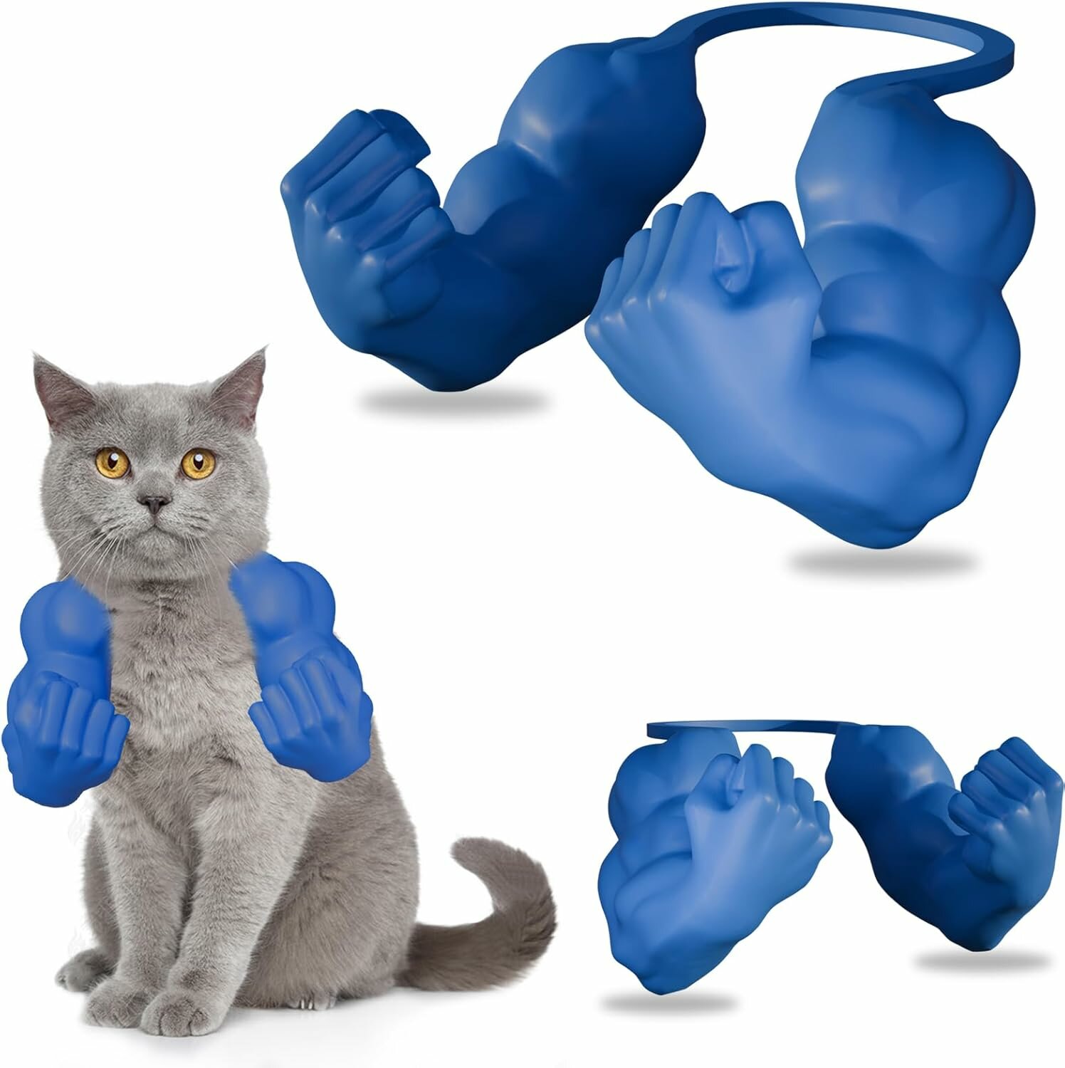 Кошачьи мышечные руки, 3D -печатные руки для шеи кота с мышцами, супергероя косплей для котенок кошачьей вечеринки по случаю дня рождения костюмы на Хэллоуин