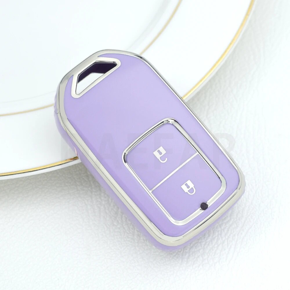 Чехол для ключа Honda 2 Button Purple