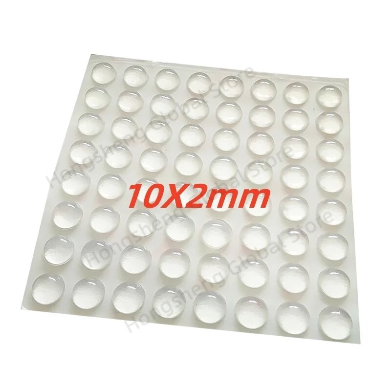 Прозрачные самоклеящиеся дверные пробки 100pcs, 10x2MM