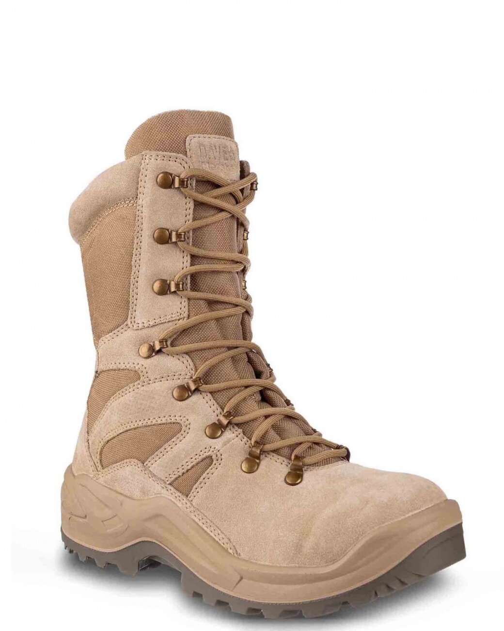 Ботинки кобра с высокими берцами, замша/кордура, цвет: бежевый, 41