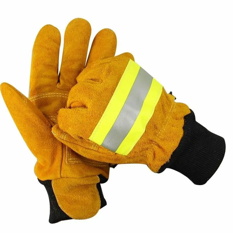 Желтые защитные перчатки сварщика, садовые, рабочие, размер: L, 1 пара