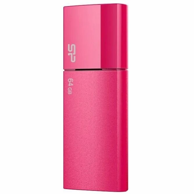 Память USB Flash 64 ГБ Silicon Power Ultima U05 (SP032GBUF2U05V1H) розовый - колпачок, пластик, USB 2.0