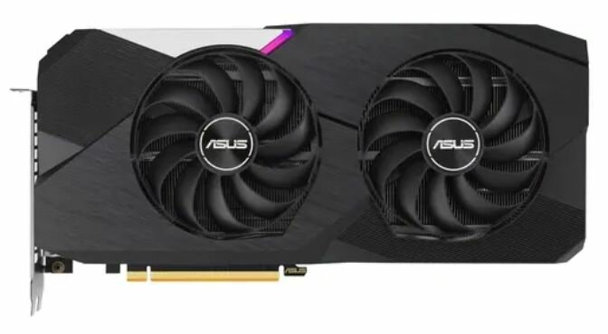 Видеокарта ASUS Dual Radeon RX 6750 XT OC Edition (90YV0HK0-M0NA00) - PCI-E 4.0, 12 ГБ, GDDR6, 192 бит, DisplayPort x3, HDMI, GPU 2150 МГц