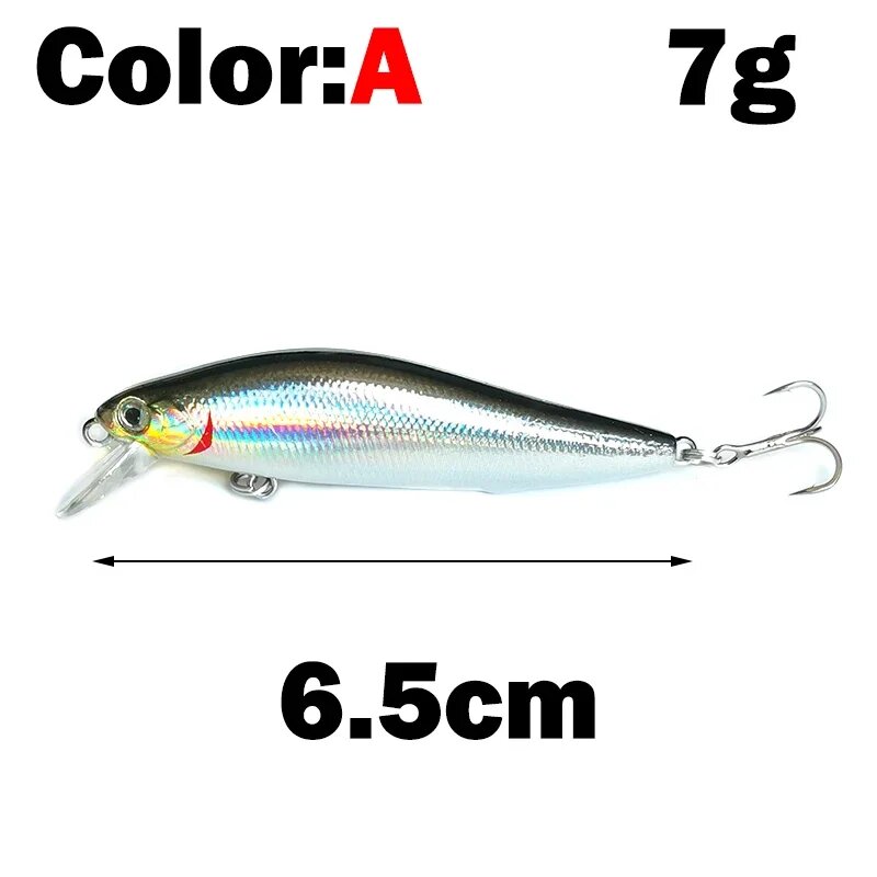 Рыболовная приманка Minnow, 7г, Белый, Color: A-7g