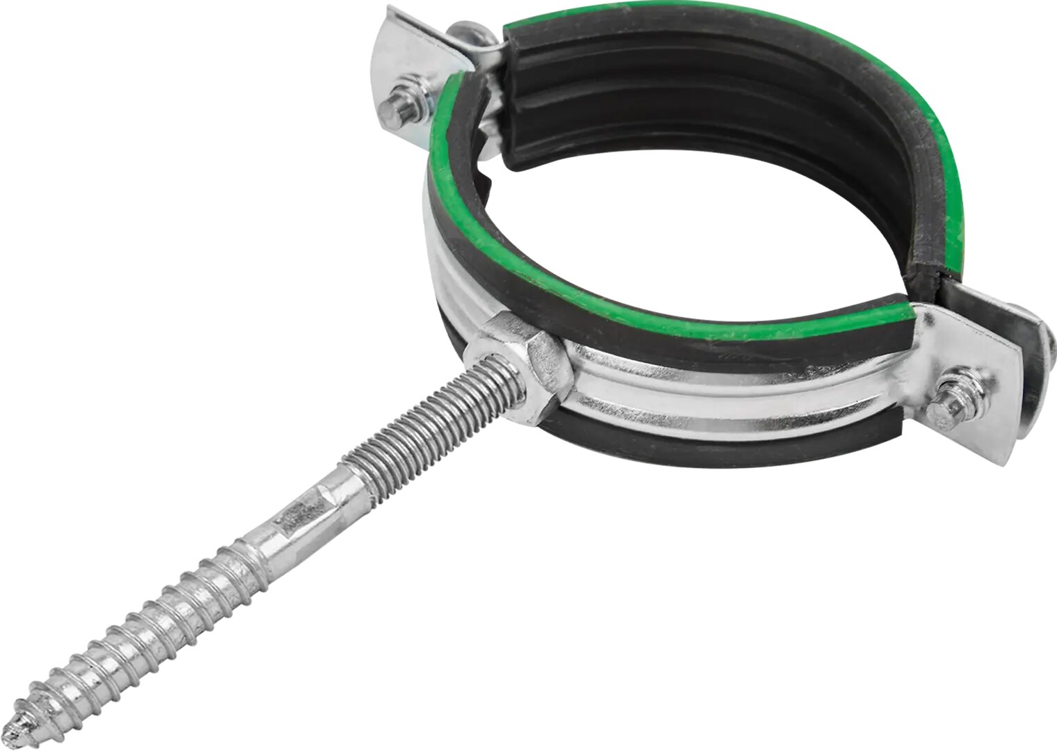 Хомут для труб Mayer 2 d60-65 мм со шпилькой 8x70 и дюбелем гайка M8