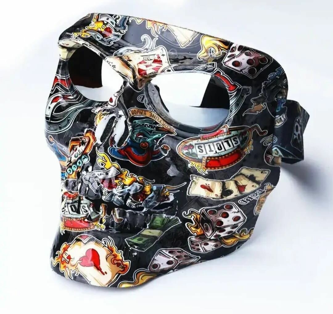 Маска-очки для мотоцикла, квадроцикла, горнолыжная, страйкбола, снегохода, сноуборда