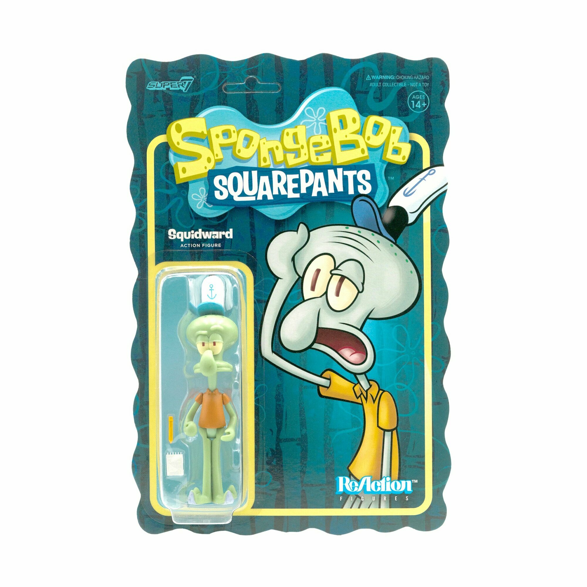 Super 7 Spongebob Squarepants Action Figure / Набор Игрушек Губка Боб С Куклами И Аксессуарами, Подходящий Для Праздничных Подарков Детям От 14 Лет И Старше