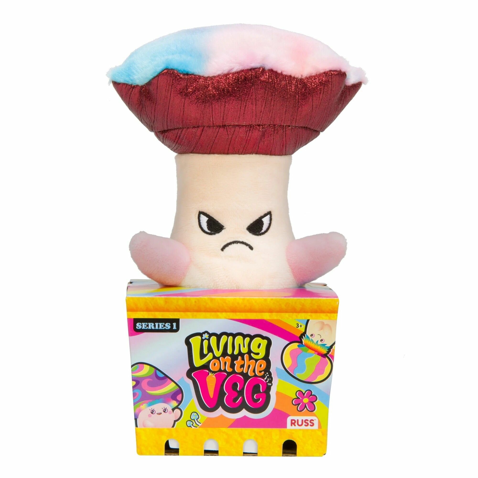 Living on the Veg Series 1 Grimsby Plush Toy / Детская 6-дюймовая коллекционная плюшевая игрушка гриб