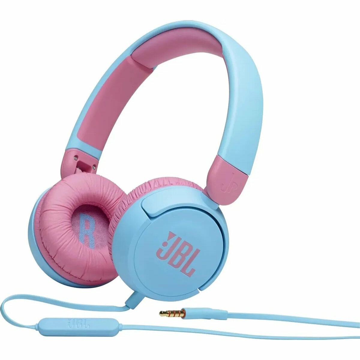 Наушники проводные JBL JR 310, накладные, голубой/розовый (JBLJR310BLU)