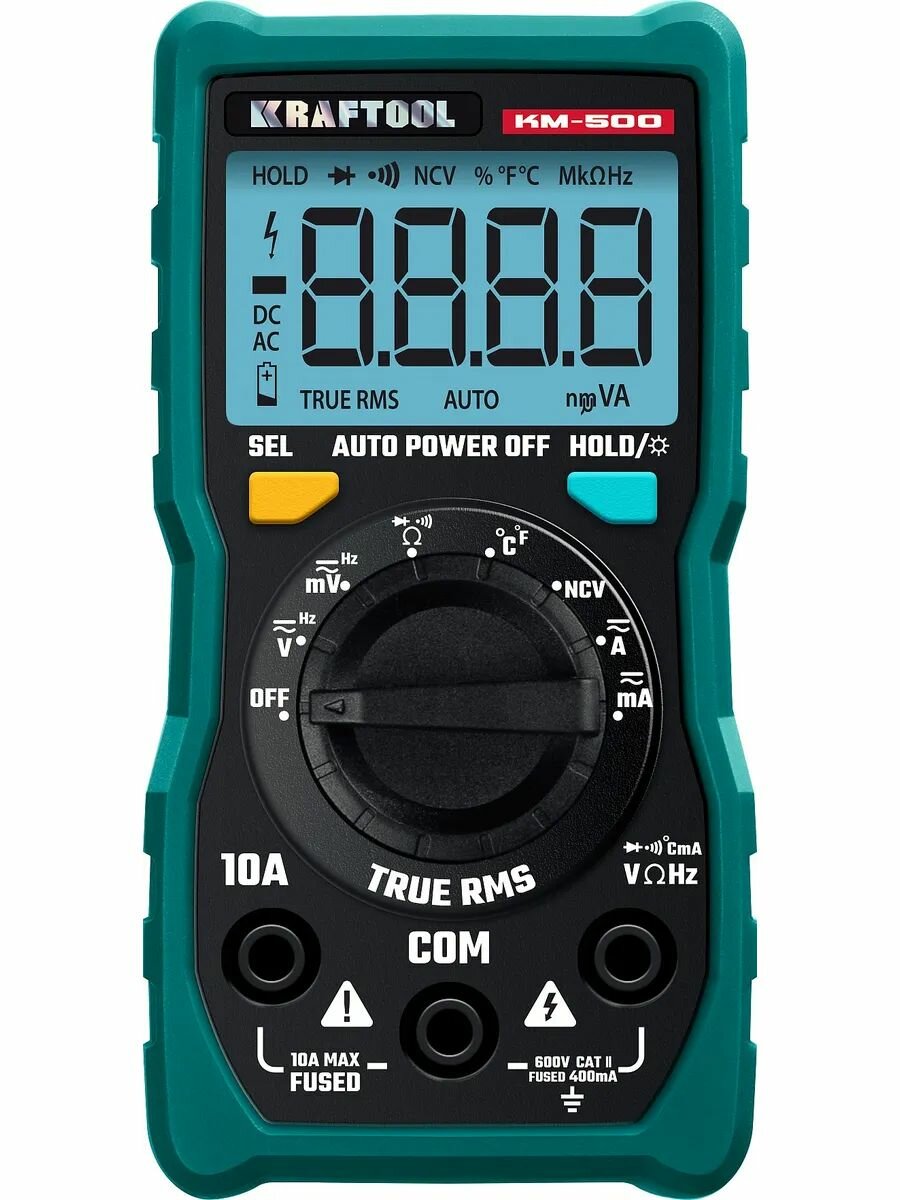 KRAFTOOL KM-500 цифровой мультиметр (59856)