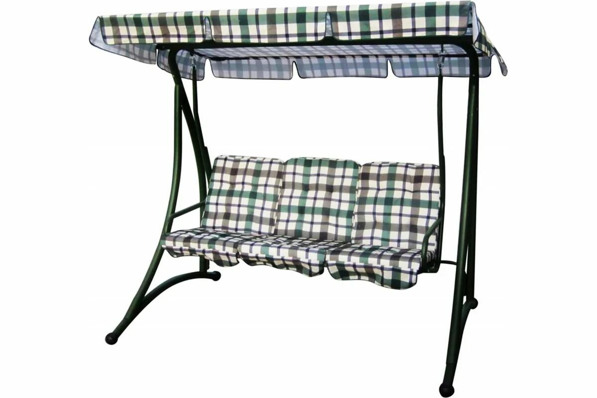 Садовые качели Удачная Мебель Репка, каркас металл, максимальная нагрузка 300 кг, 2 места