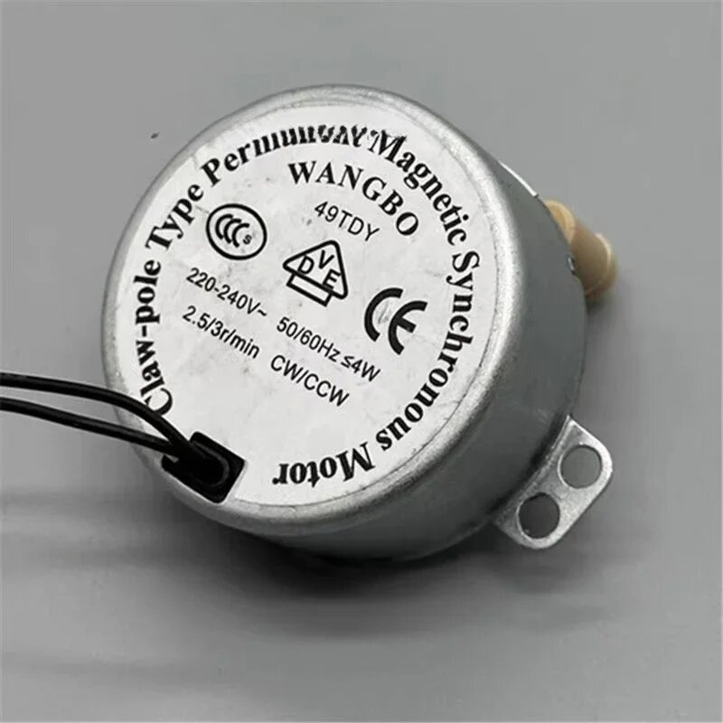 Электрический вентилятор 50TYZ или 49TDY, настенный вентилятор, синхронный двигатель, 2,5/3 об/мин, 220 В-240 В, 50/60 Гц, осциллирующий двигатель с постоянным магнитом по часовой/против часовой стрелки