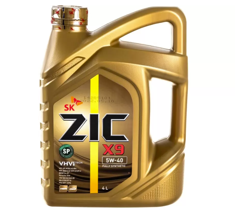 Масло моторное zic x9 5w-40 синтетическое 4 л