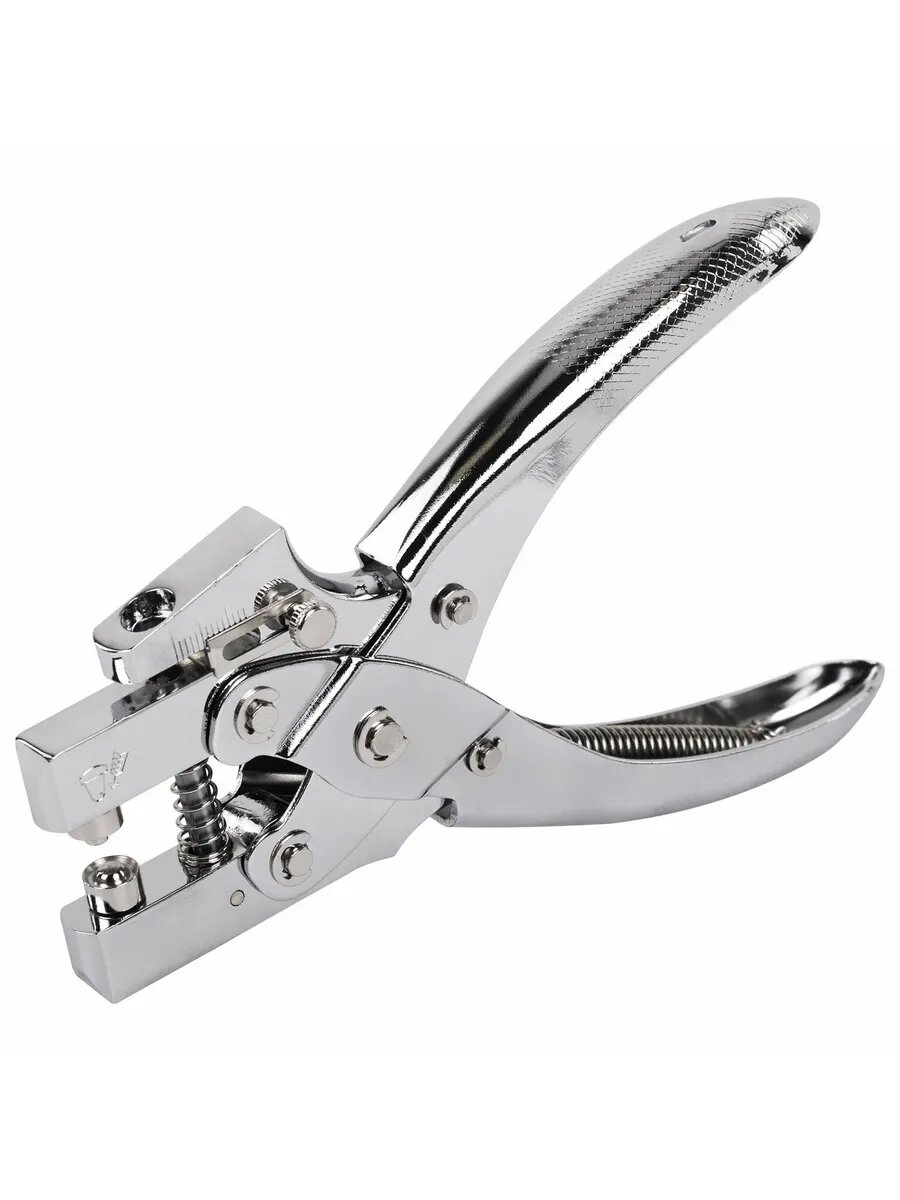 Дырокол металлический на 1 отверстие для люверса до 30 л.