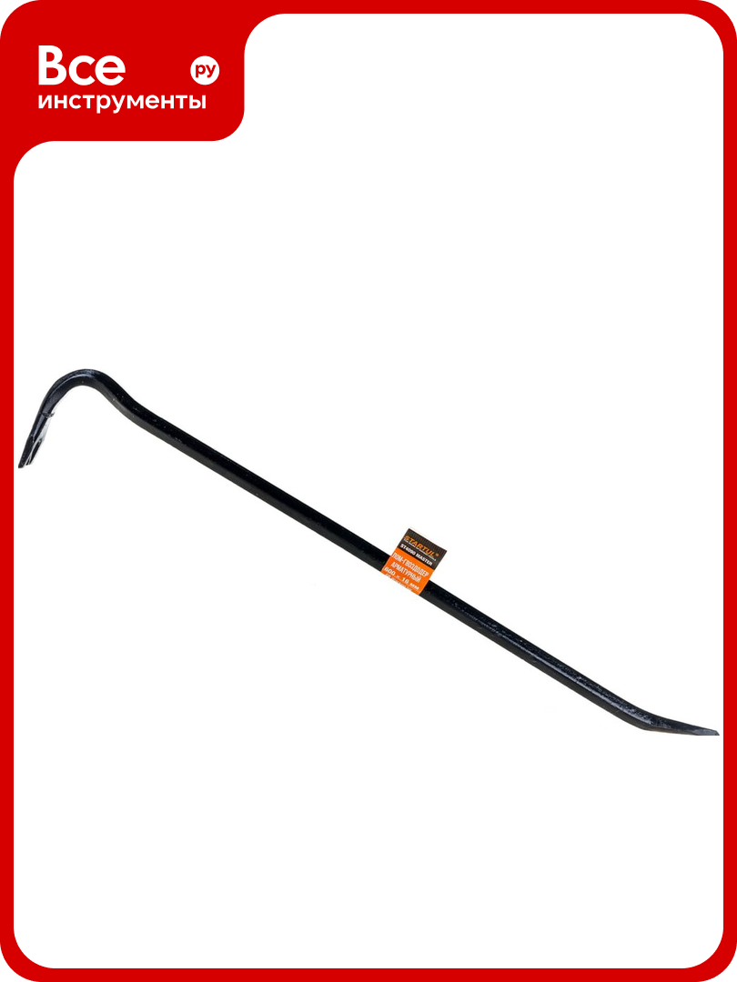Лом-гвоздодер STARTUL арматурный 16 x 600 мм Master ST4090, упрощает