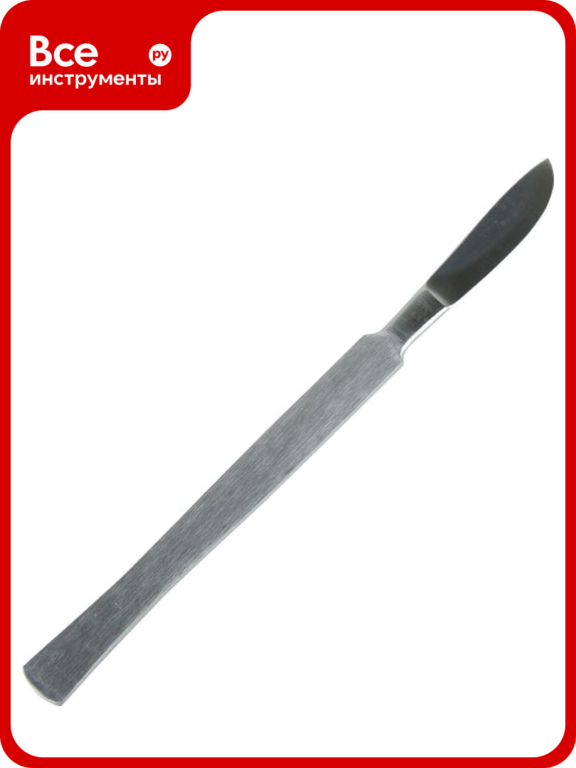 Средний скальпель REXANT СК-03 с перовым лезвием из нержавеющей стали, профессиональный, рукоять из нержавеющей стали