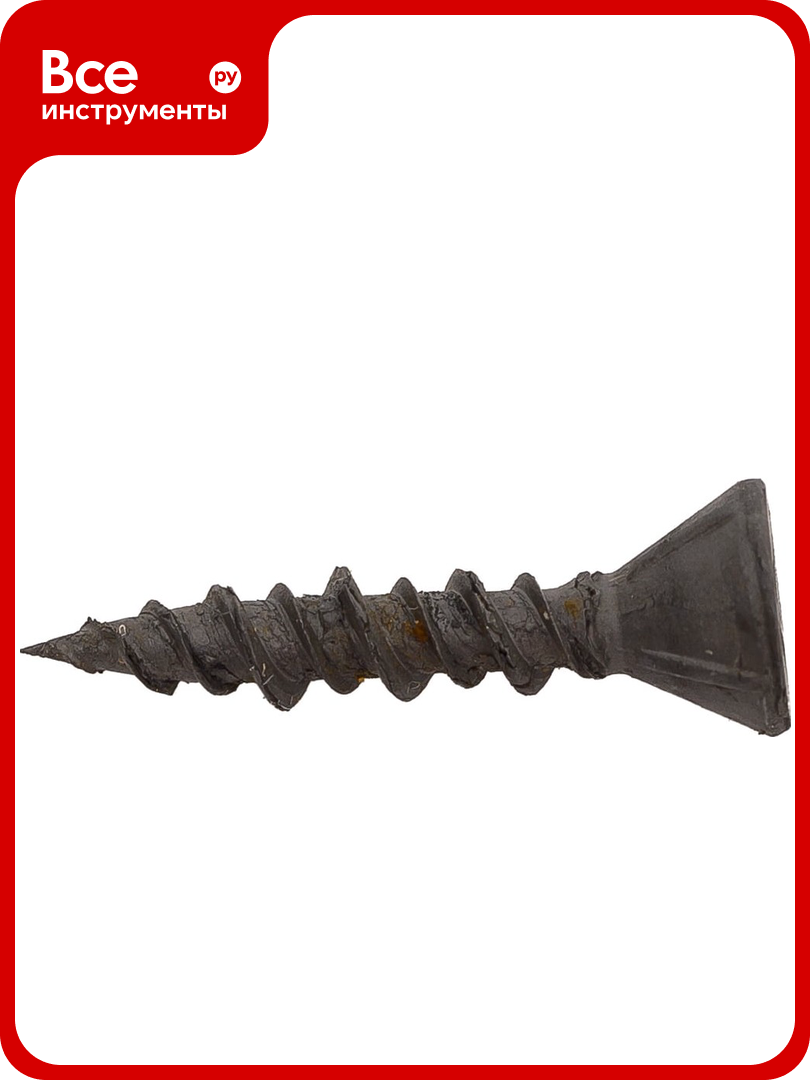 Саморез для ГВЛ STEELREX двухзаходная резьба, оксид, 3,9x19 мм. 9x19, для крепления гипсокартонных листов